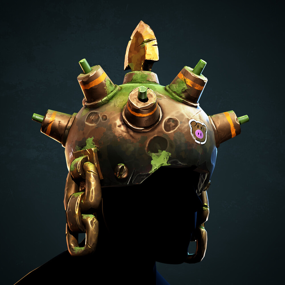 ArtStation - Stylized Pig Bomber Helmet