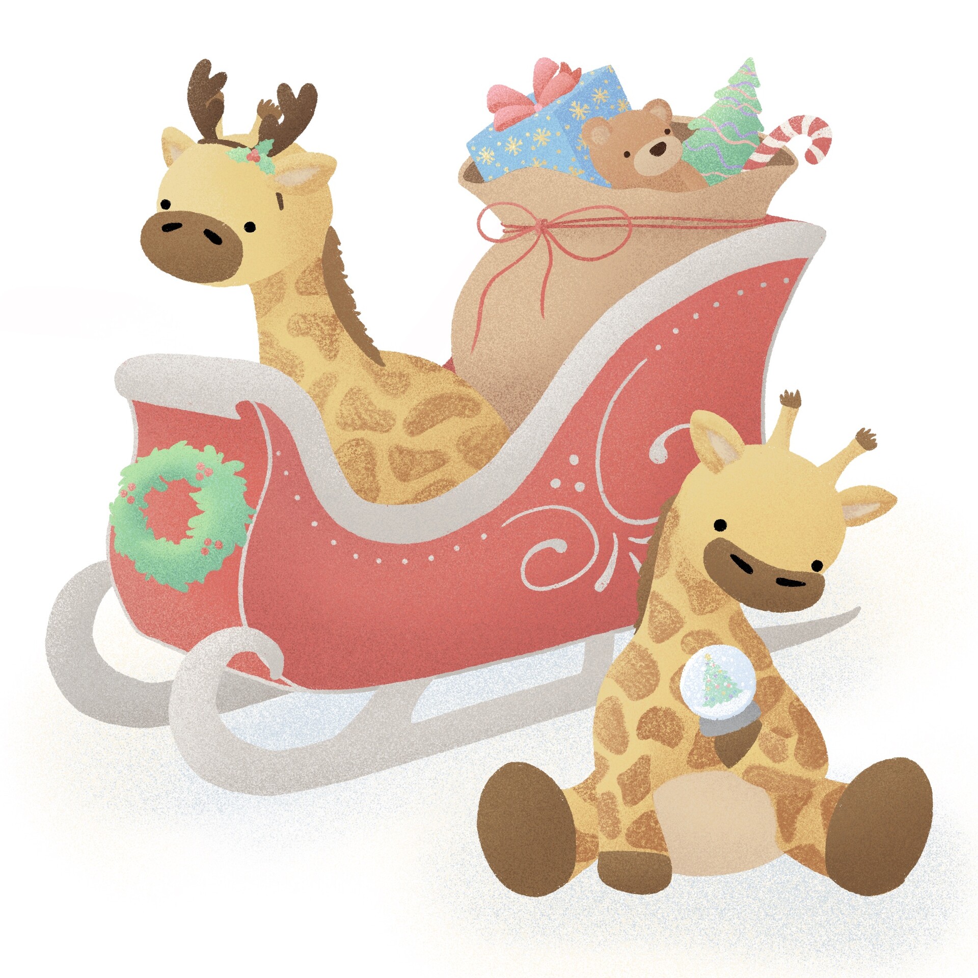 ArtStation - Festive Furry Friends - Illustrations