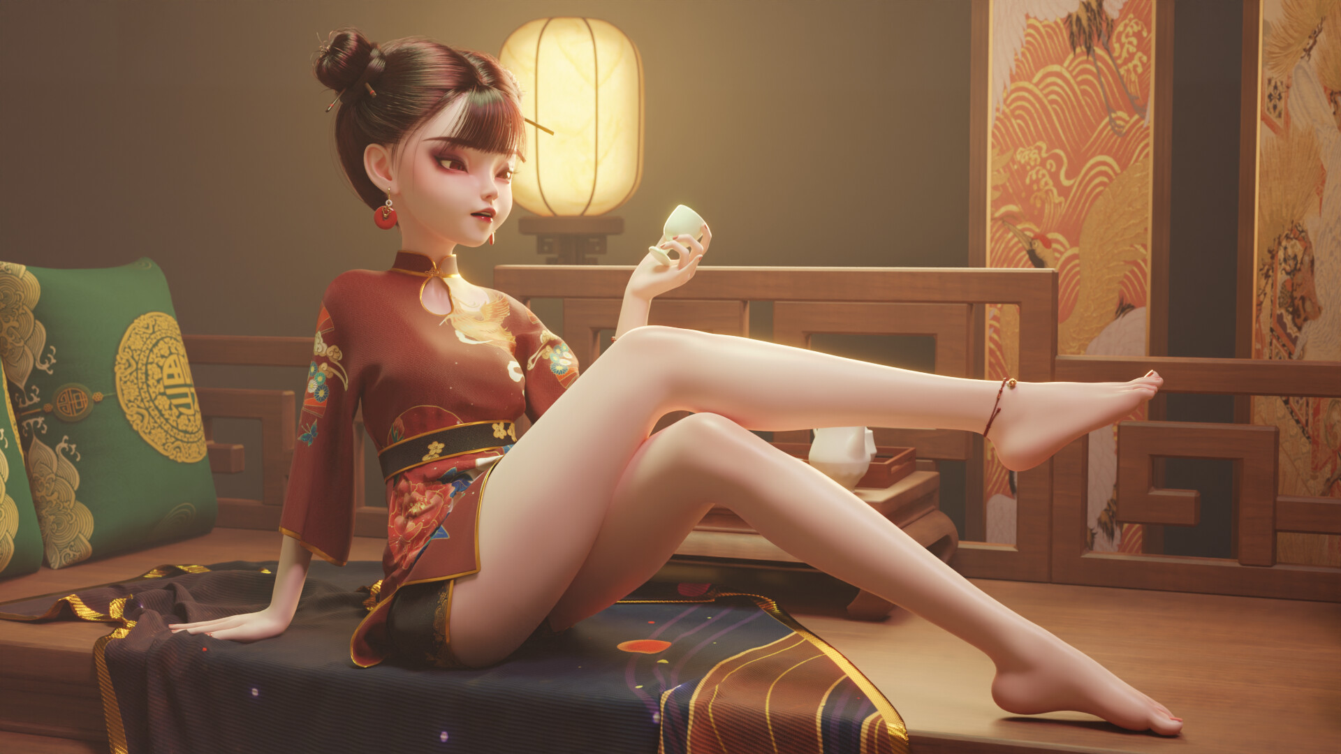 ArtStation - Create Female Character Animation using Daz Studio and Blender: Xiaoli