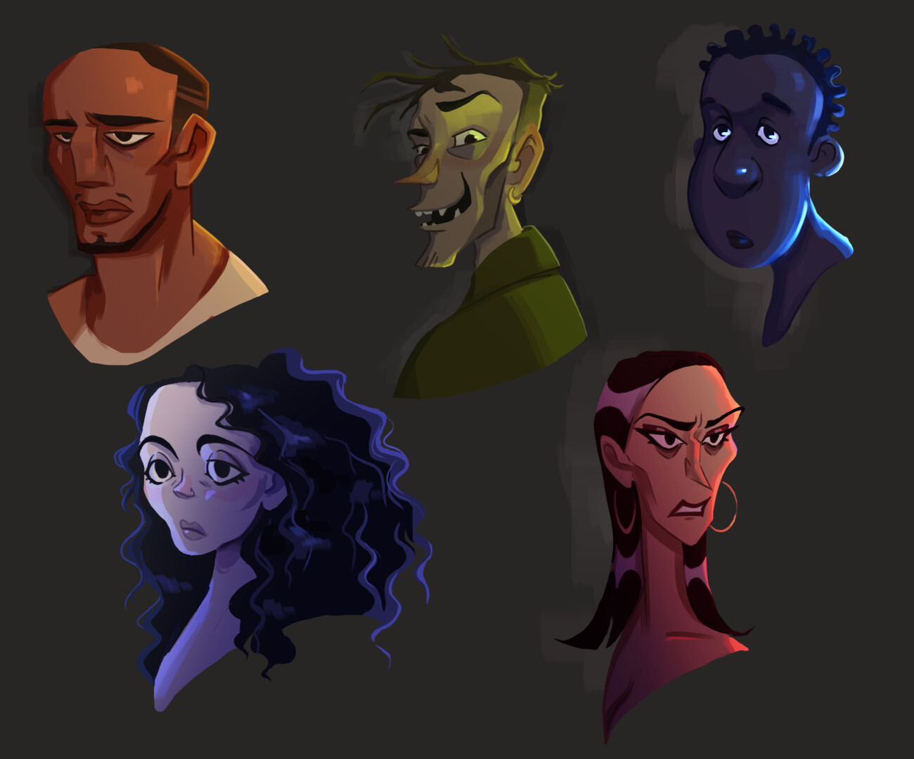 ArtStation - Character Design Faces