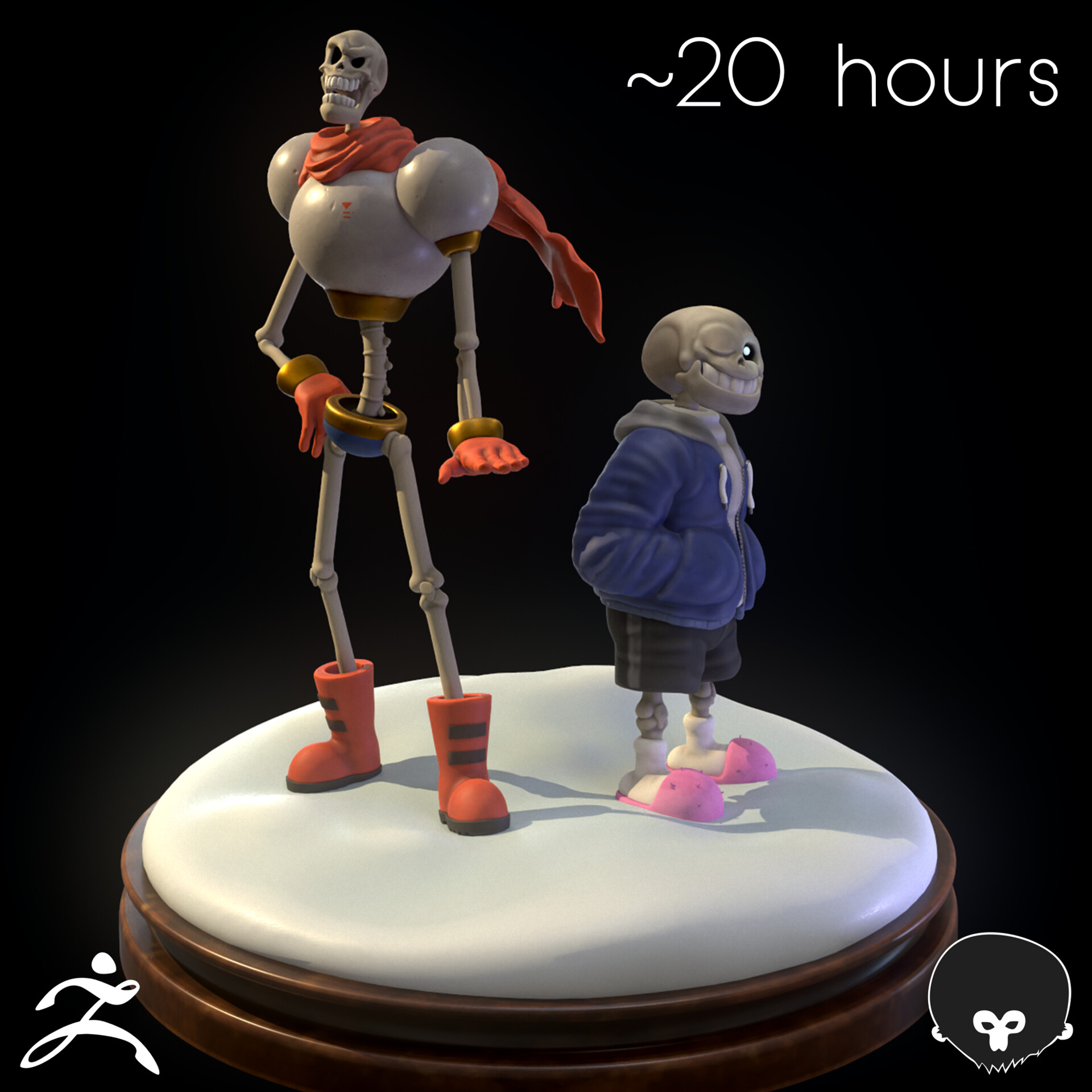 ArtStation - Sans and Papyrus