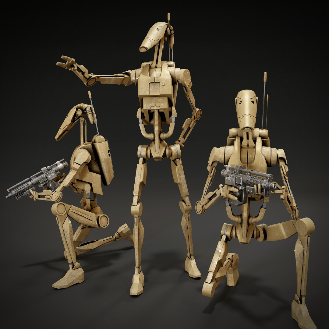 ArtStation - Star Wars - B1 Battle Droid