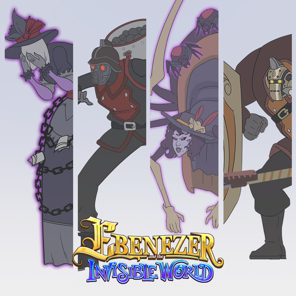 ArtStation - Enemies / Creature Design - Ebenezer and the Invisible World