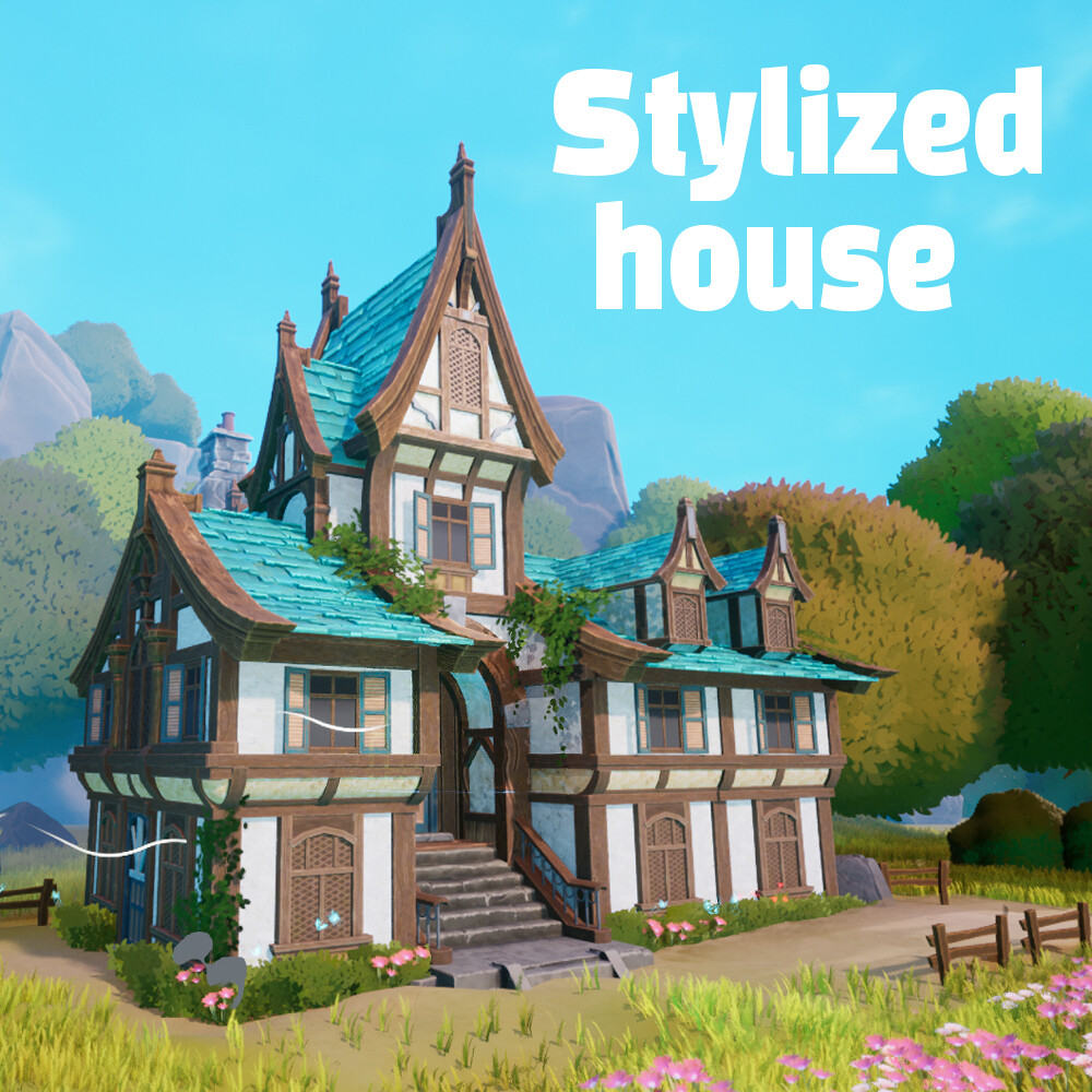 ArtStation - Stylized house