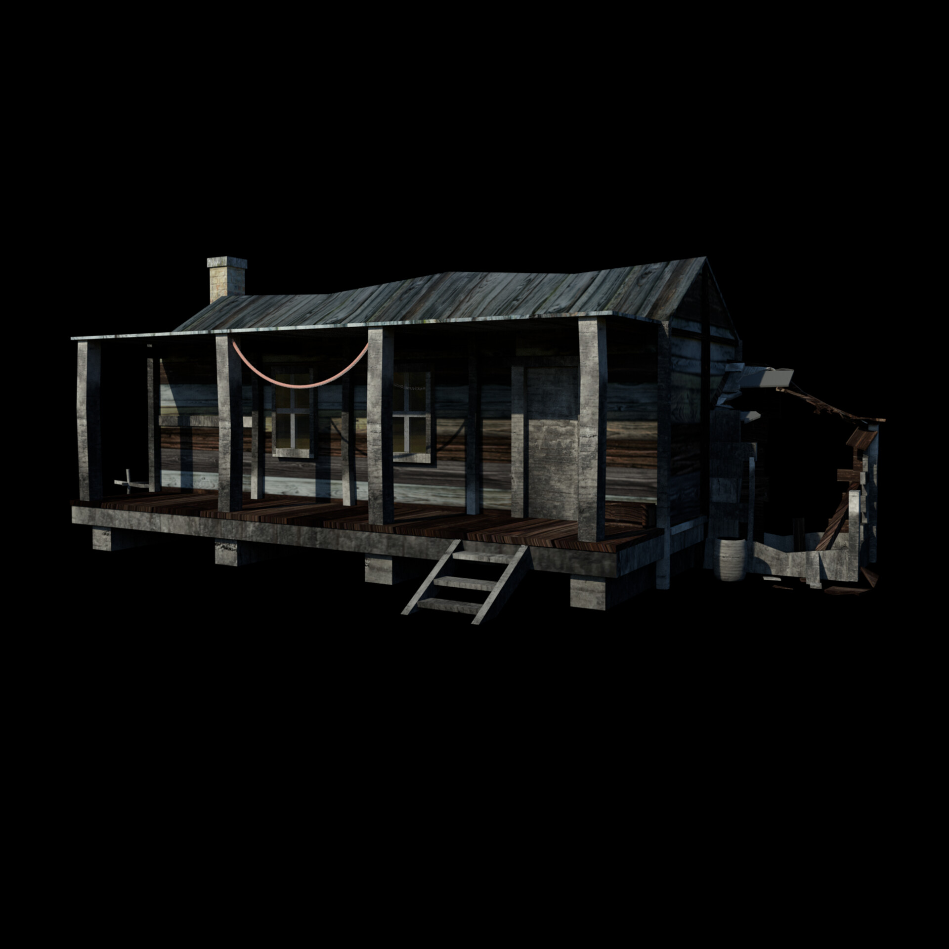 ArtStation - old broken building