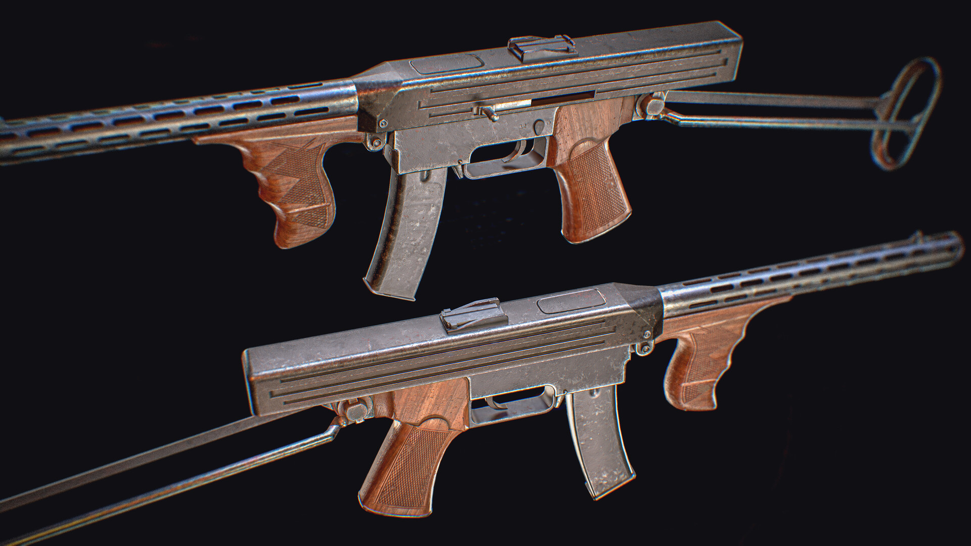 ArtStation - PPK 1942. Kalashnikov Submachine Gun
