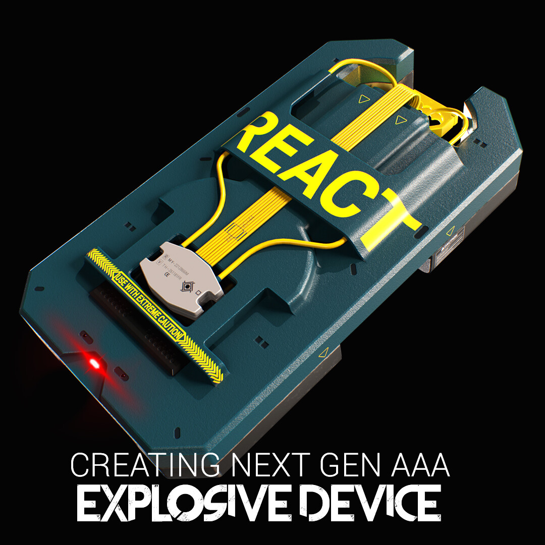 ArtStation - Creating Explosive Device in 3Dsamx and Substance 3D Painter Tutorial