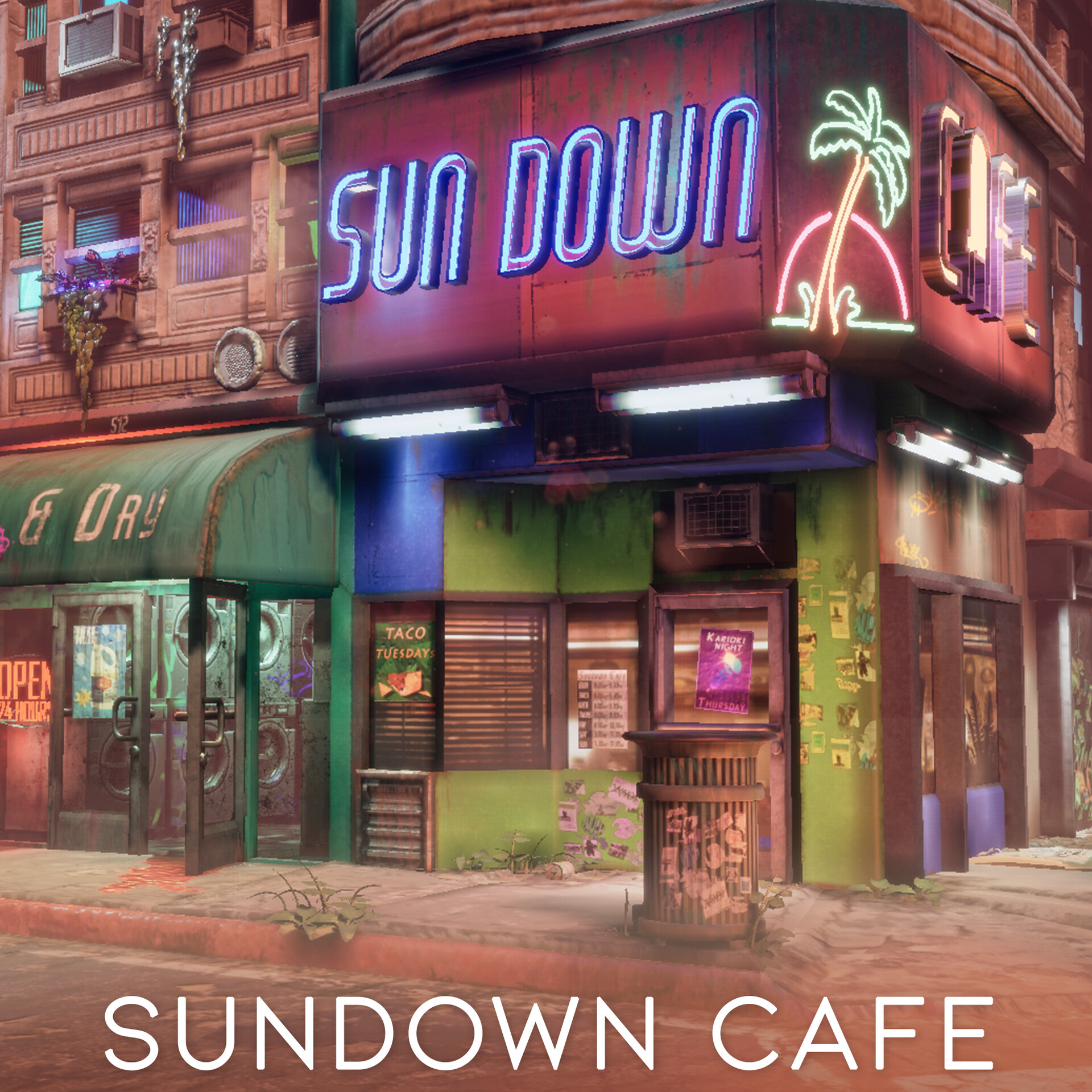 ArtStation - Sundown Cafe