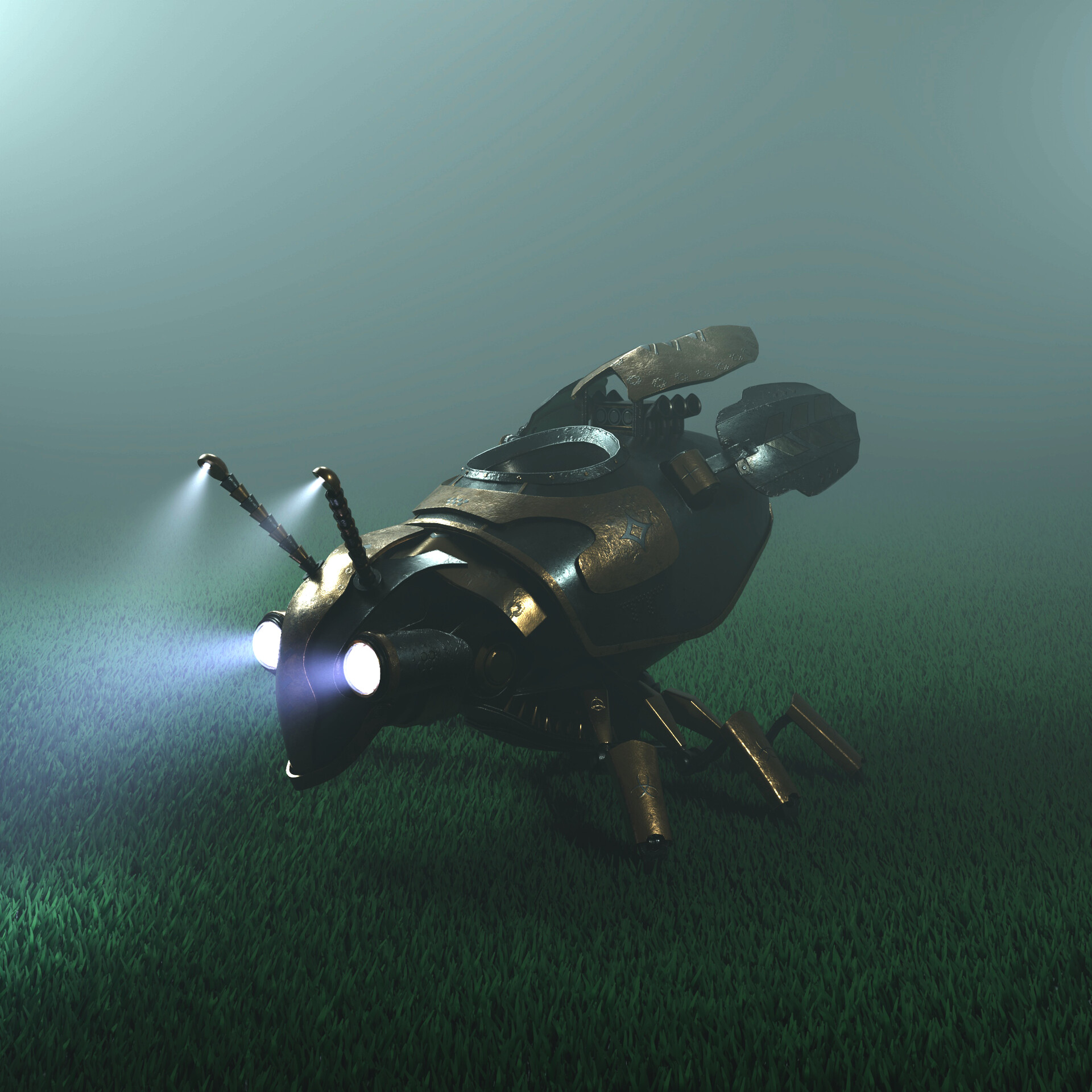 ArtStation - The Mechanical Beetle: A Robotic Revolution