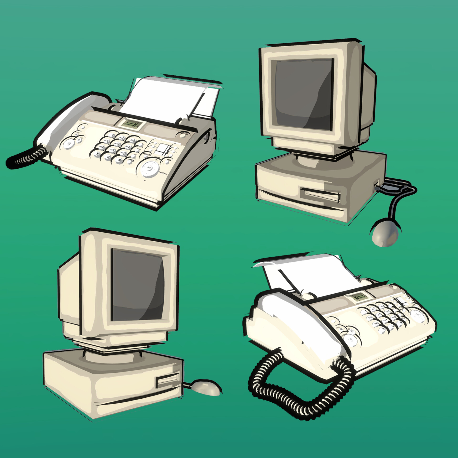 ArtStation - Stylized Desk Props + Toon Shader