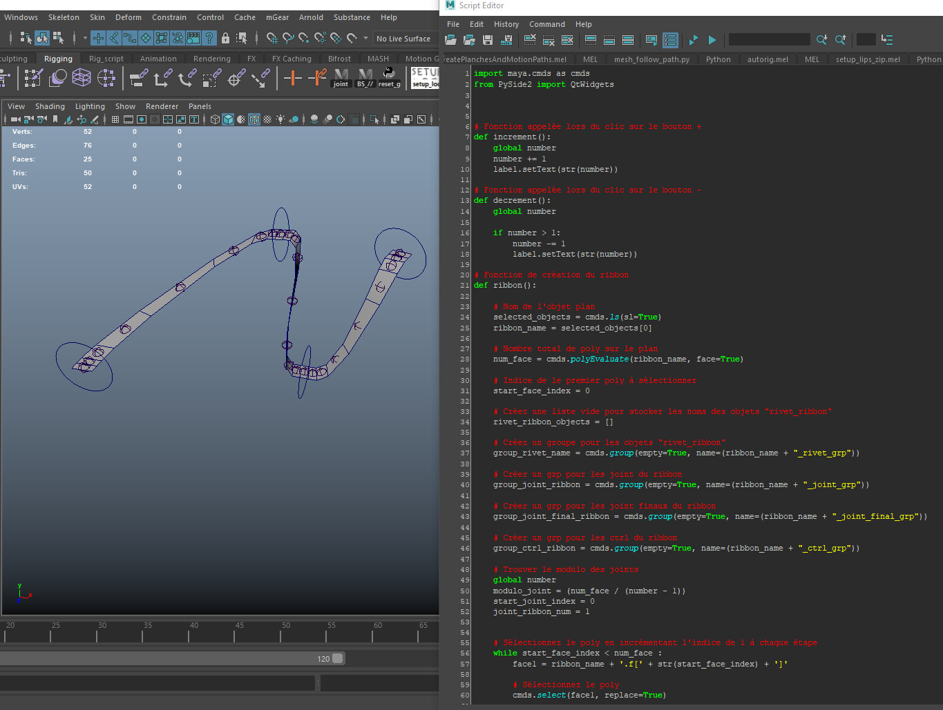 ArtStation - script auto ribbon