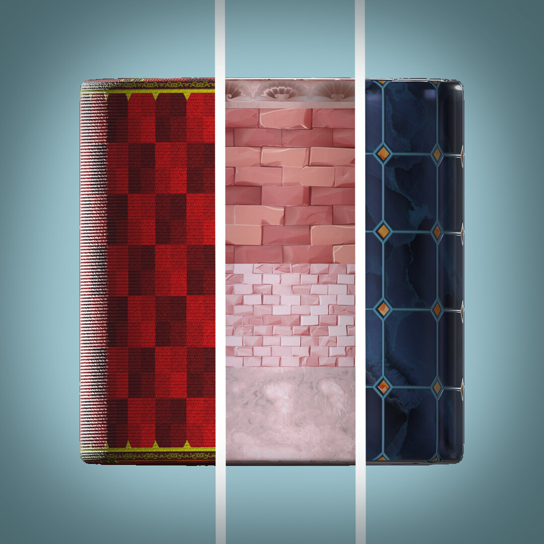 ArtStation - Various tileable materials/trimsheet