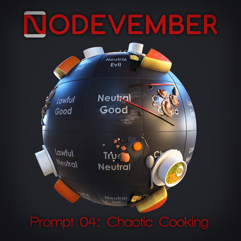 ArtStation - Nodevember 2023 - Chaotic cooking [Texture]