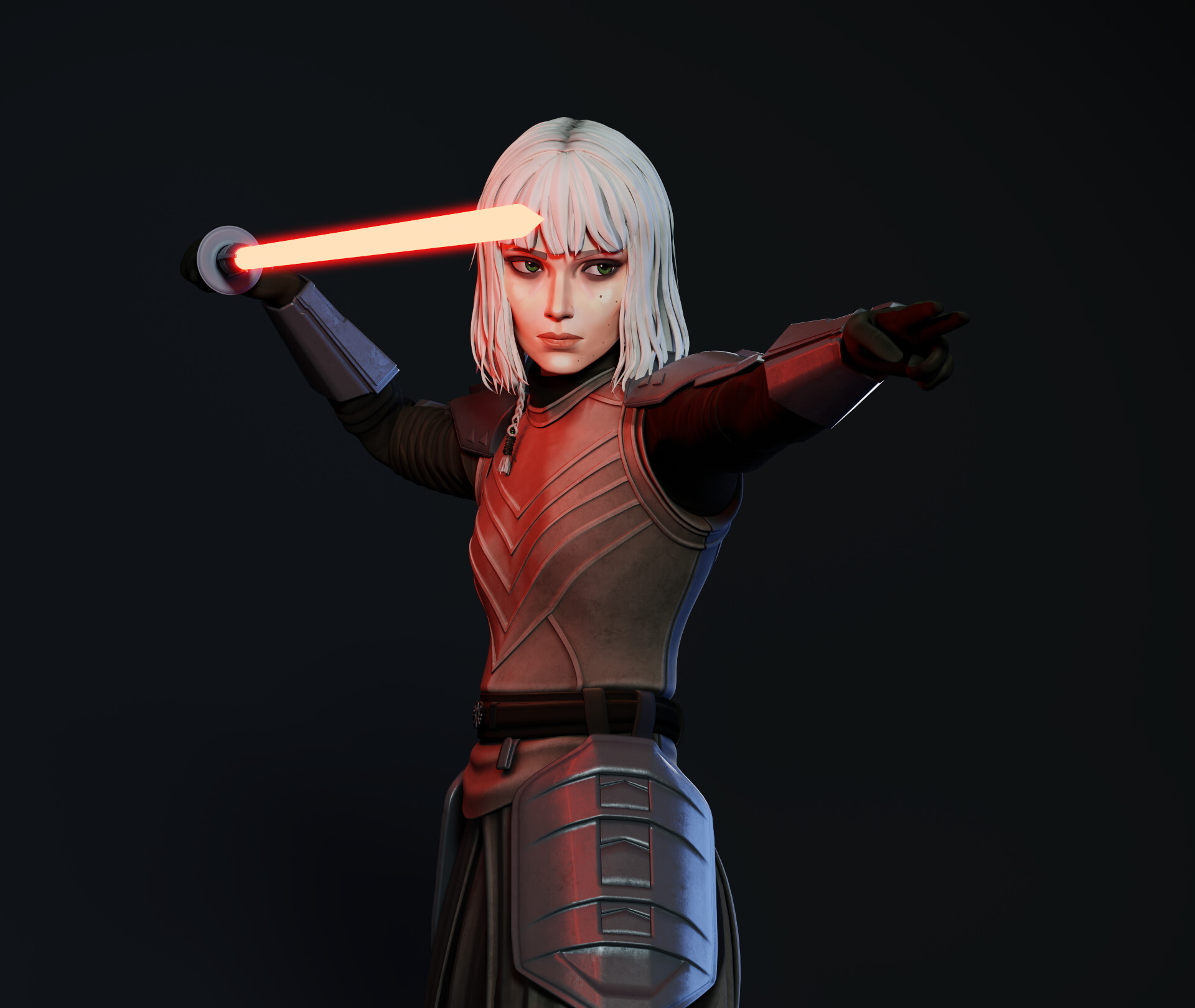 ArtStation - Star Wars Shin Hati 3D Model [ Blender / Rigged / Animated ]
