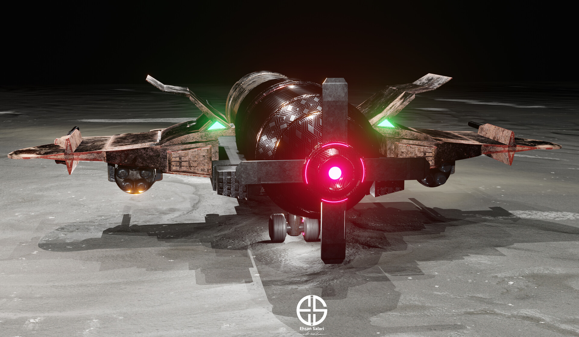 ArtStation - blender vehicle tutorial/spaceship blender tutorial/spacecraft blender/blender ...