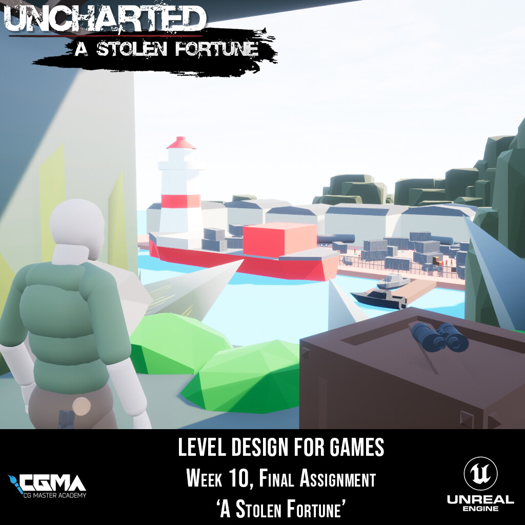 ArtStation - Uncharted-inspired Blockout | Level Design: 'A Stolen Fortune'