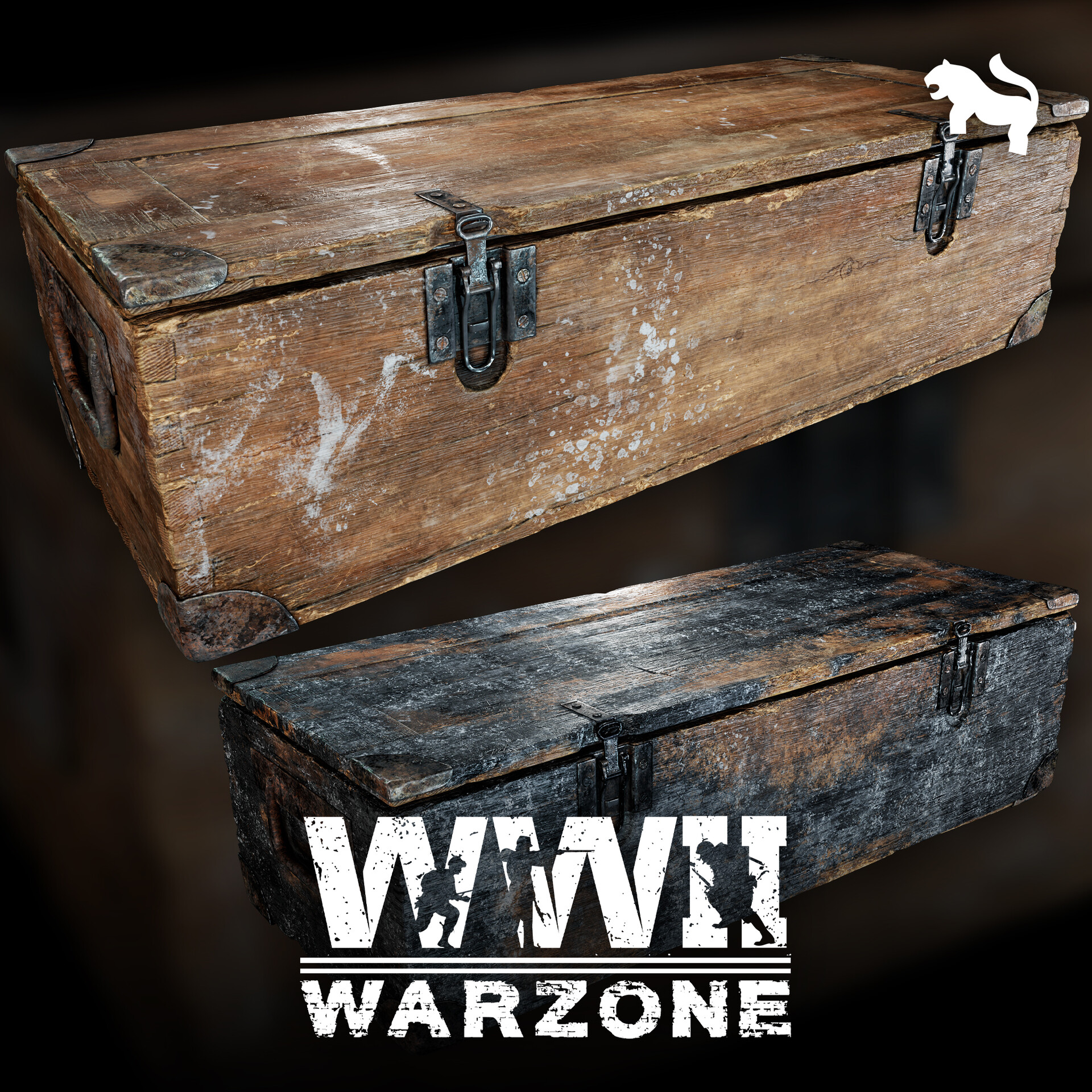 ArtStation - Wooden Crate - WorldWar II Warzone