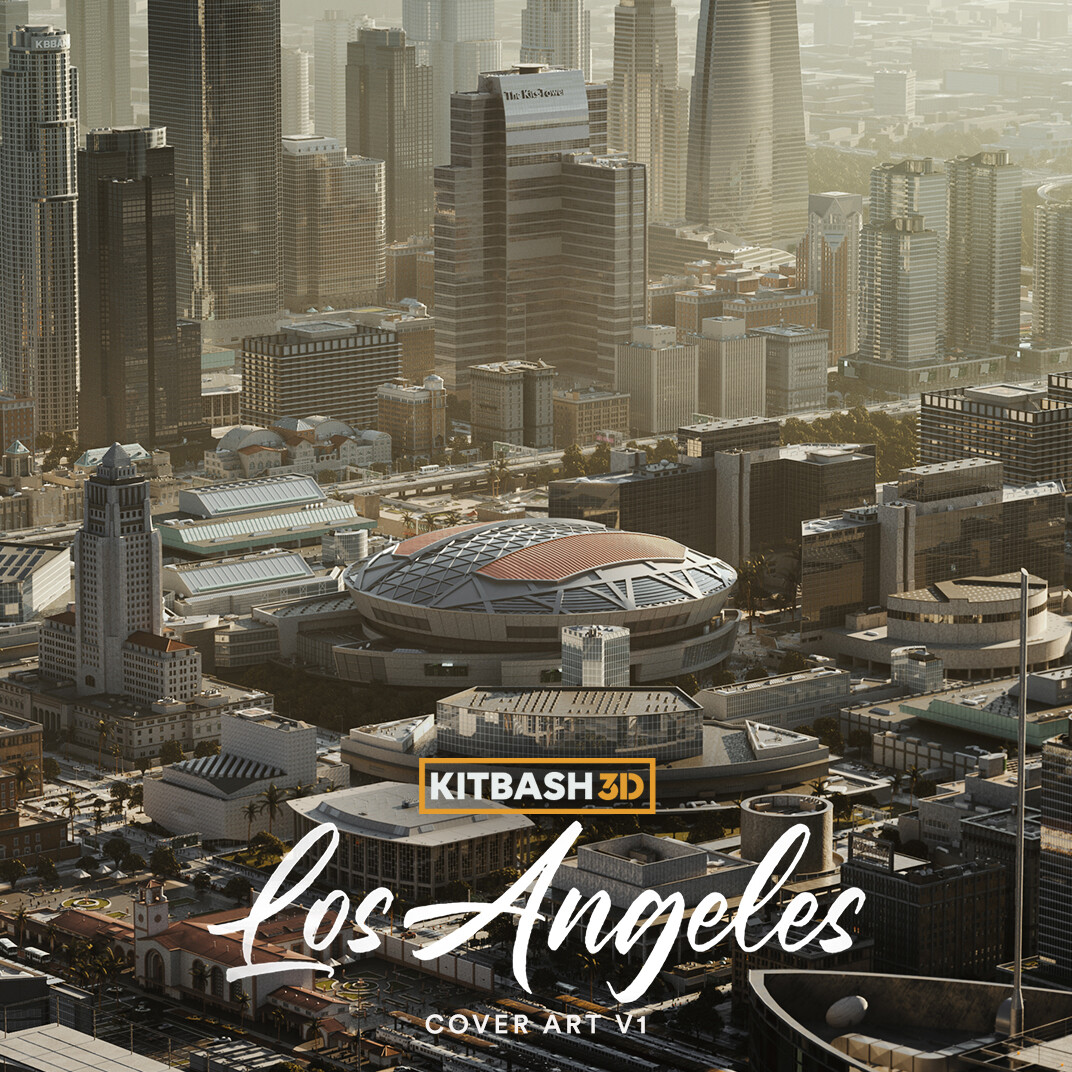 ArtStation - Kitbash3D - Cover Art "Los Angeles"