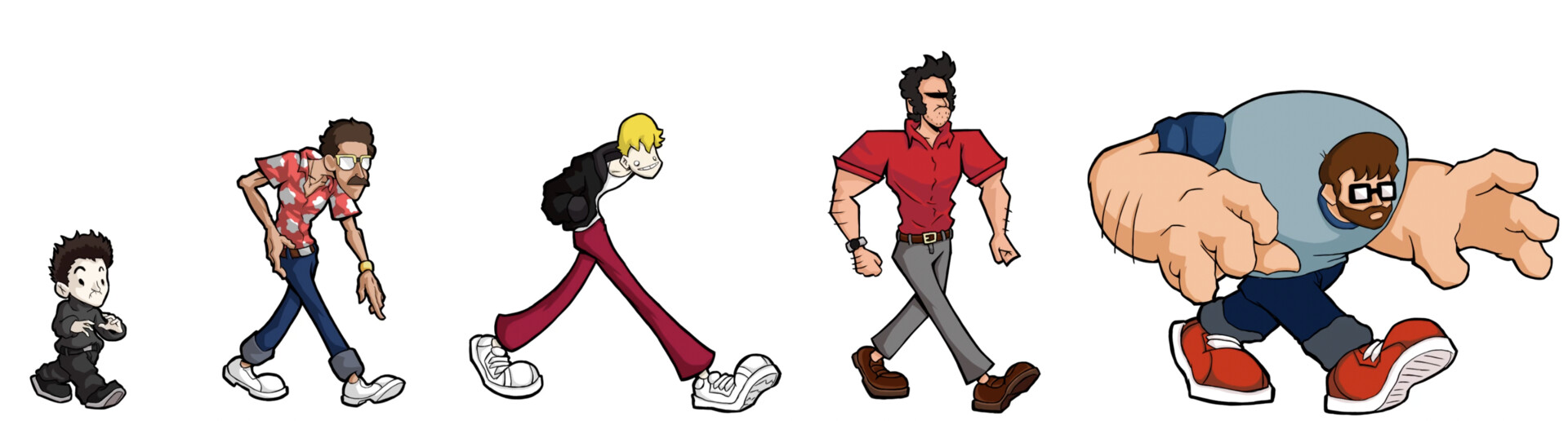 ArtStation - Character Walk Cycles + Process