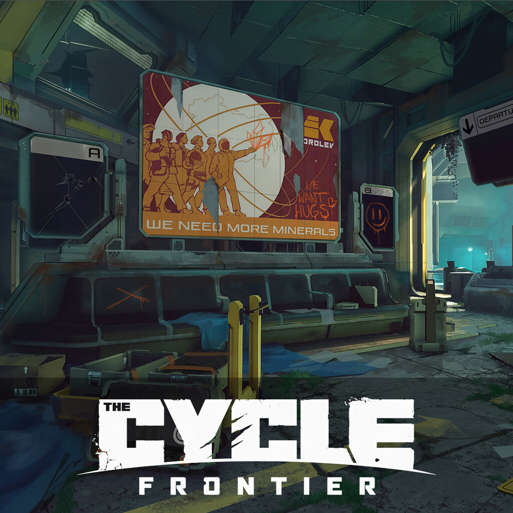 ArtStation - THE CYCLE 2021 - CENTRAL AREA OVERPAINTS