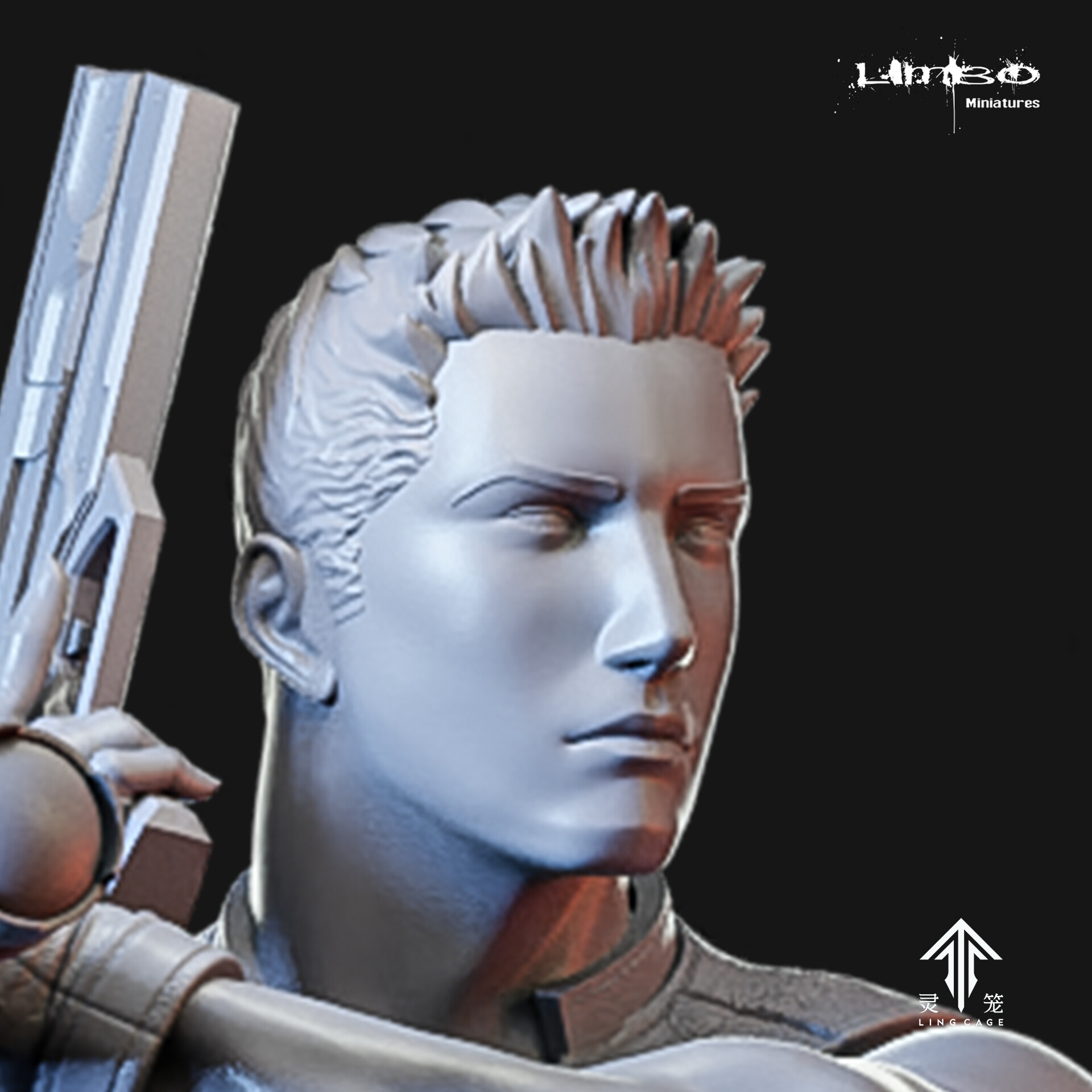 ArtStation - Mark from Ling Cage: Incarnation 灵笼 specials for Limbo miniature 1/21