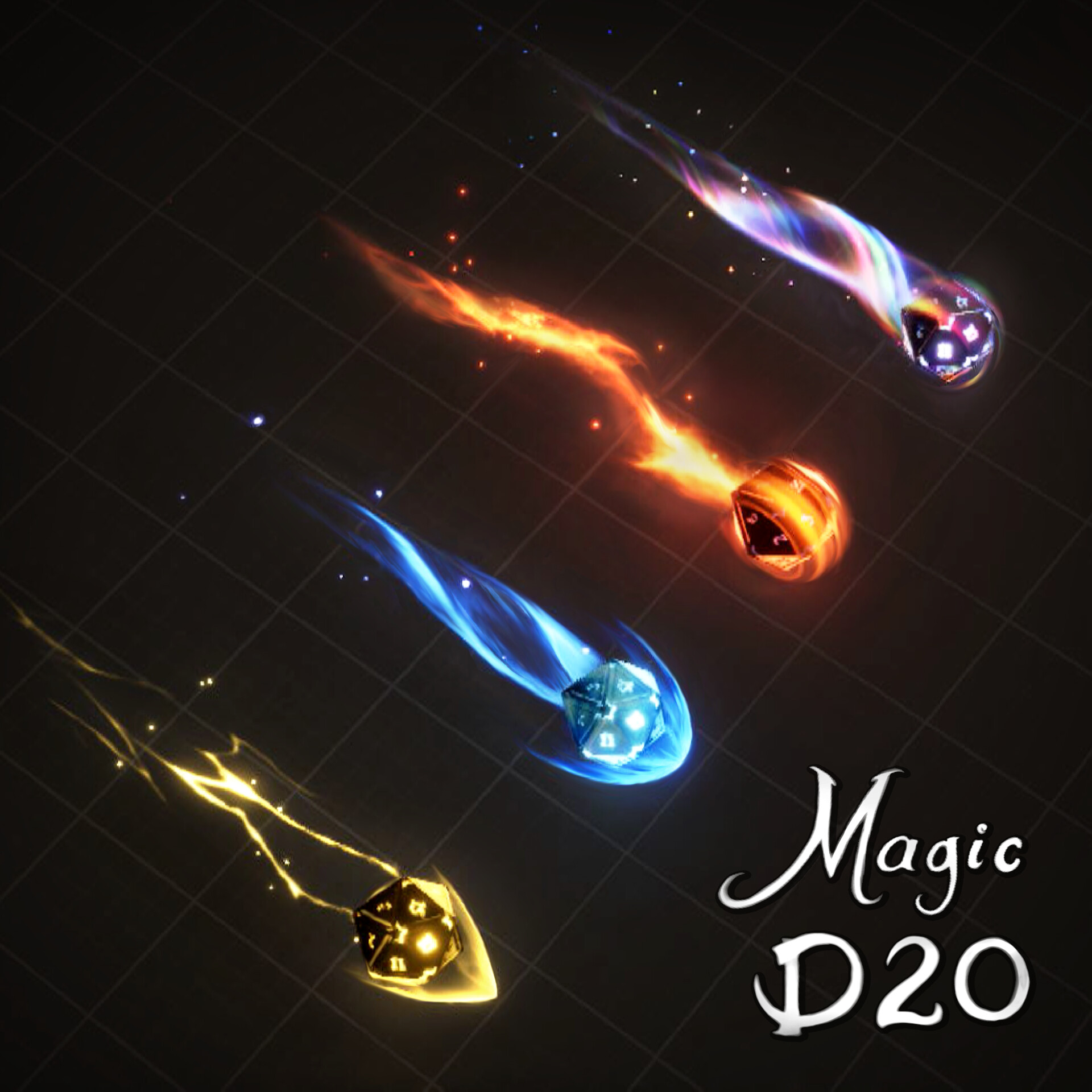 ArtStation - Magic Dice Projectiles