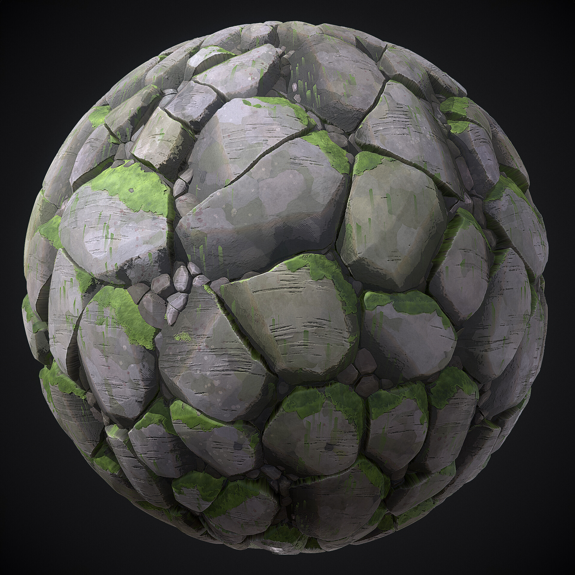 ArtStation - Stylized Rock Material 01