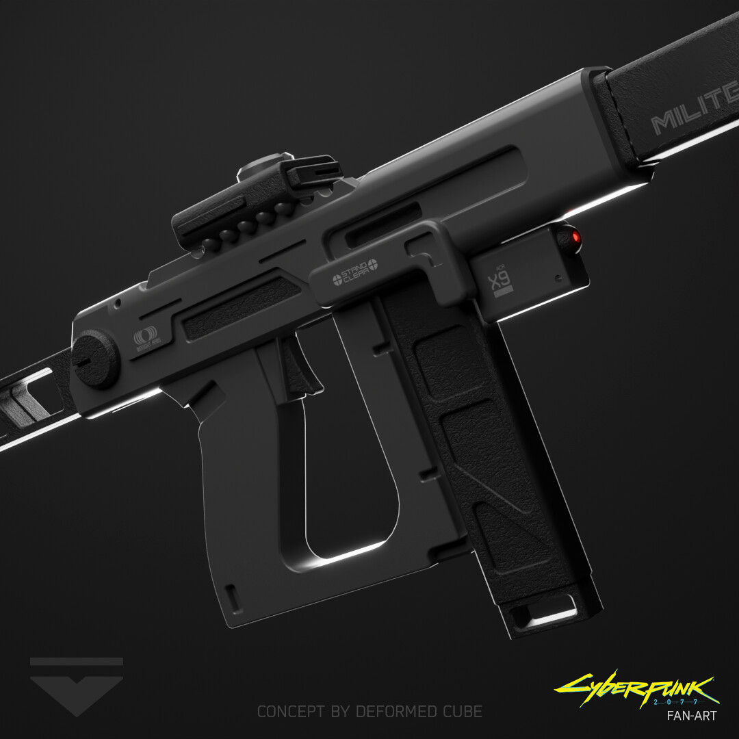 ArtStation - Militech Stinger | Concept Pistol For cyberpunk 2077 | Fanart