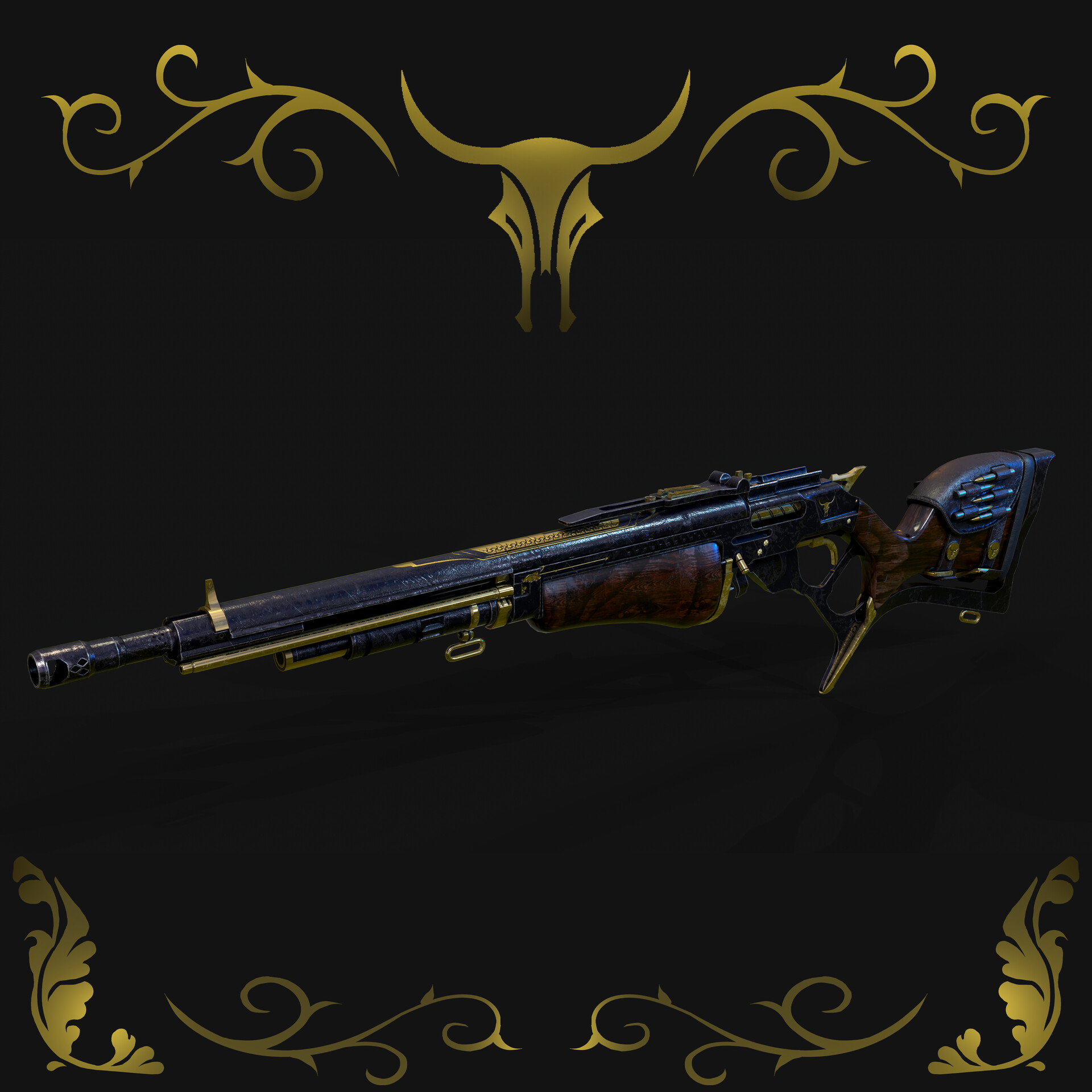 ArtStation - Dead Man's Tale | Hard-Surface Weapon Study