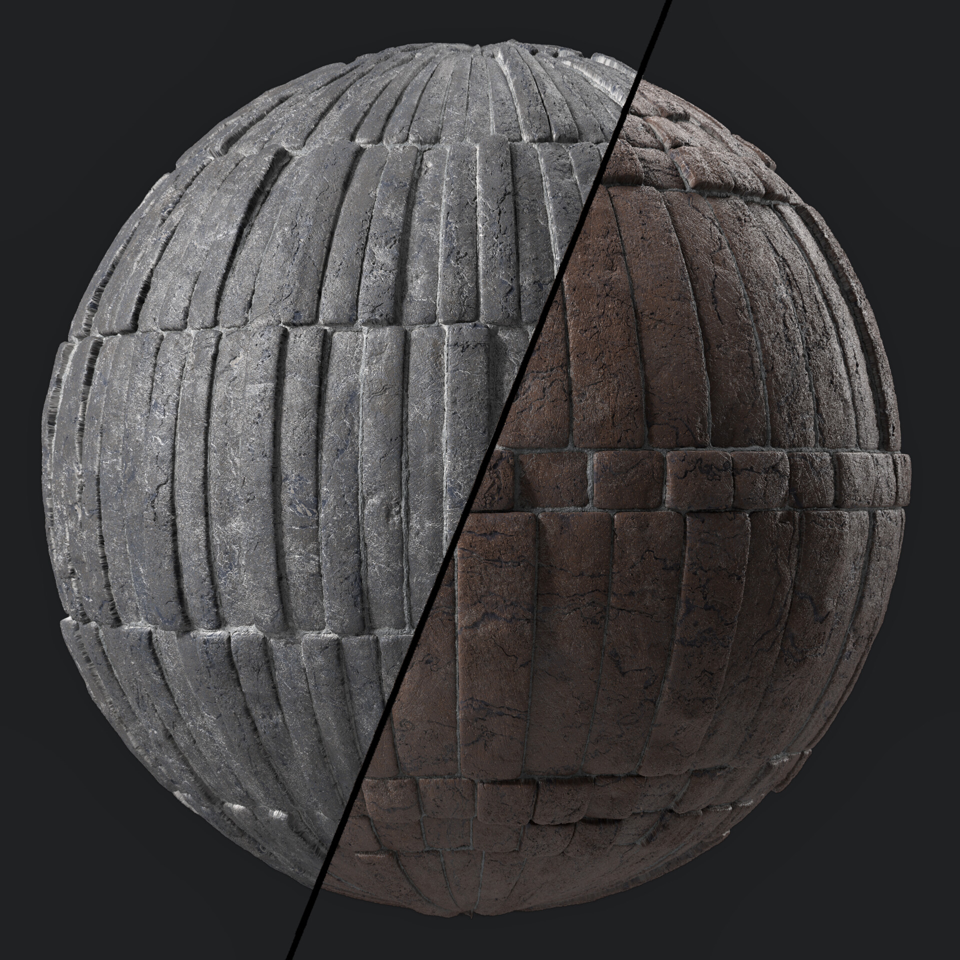 ArtStation - Stone Wall Materials 89- Slat Stone Wall | Sbsar Pbr 4k ...