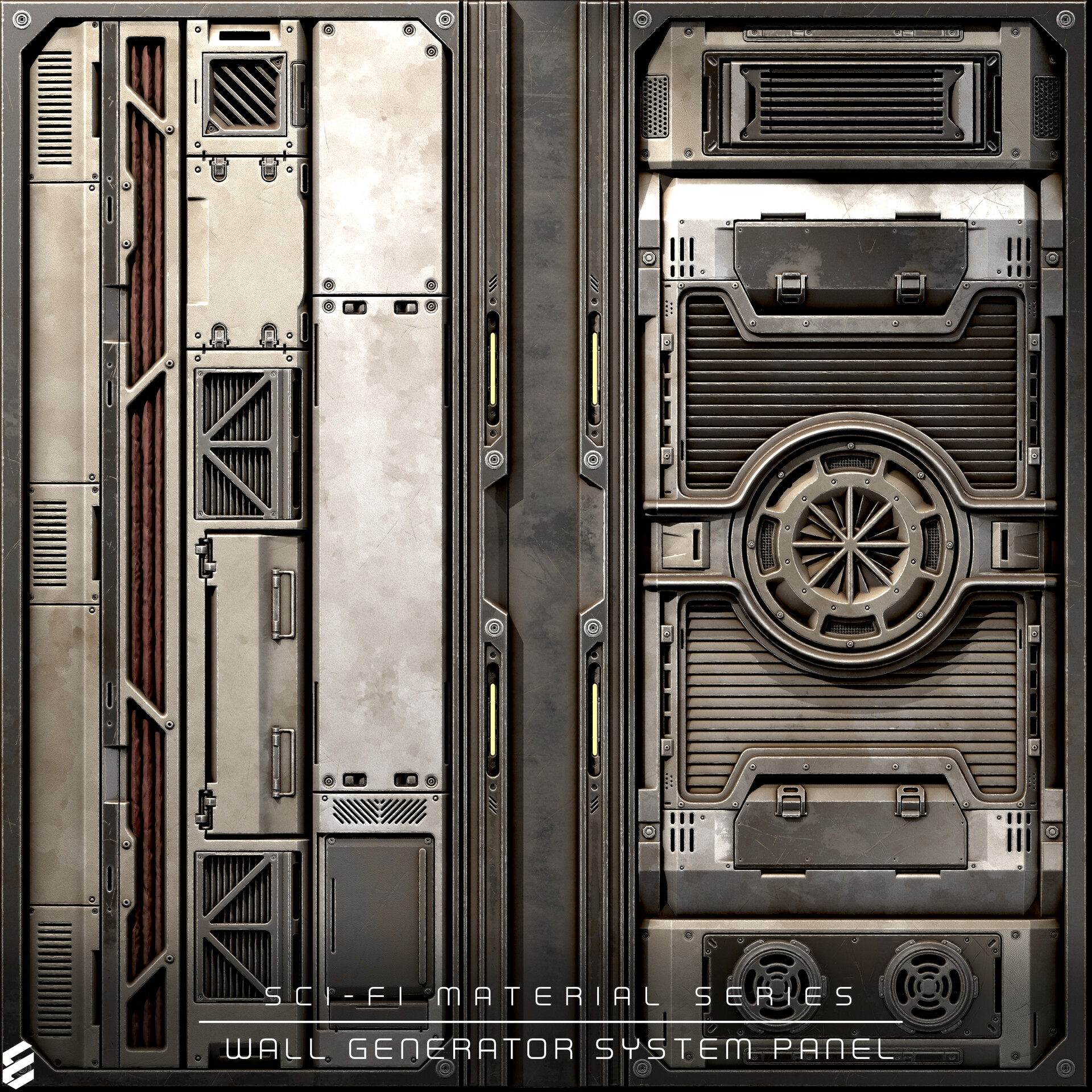 ArtStation - Wall Generator System Panel- Substance Designer