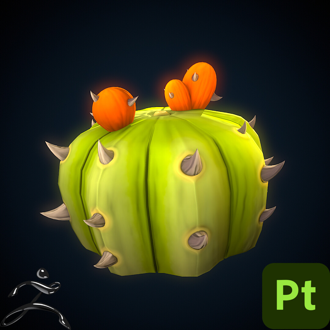 ArtStation - Stylized cactus