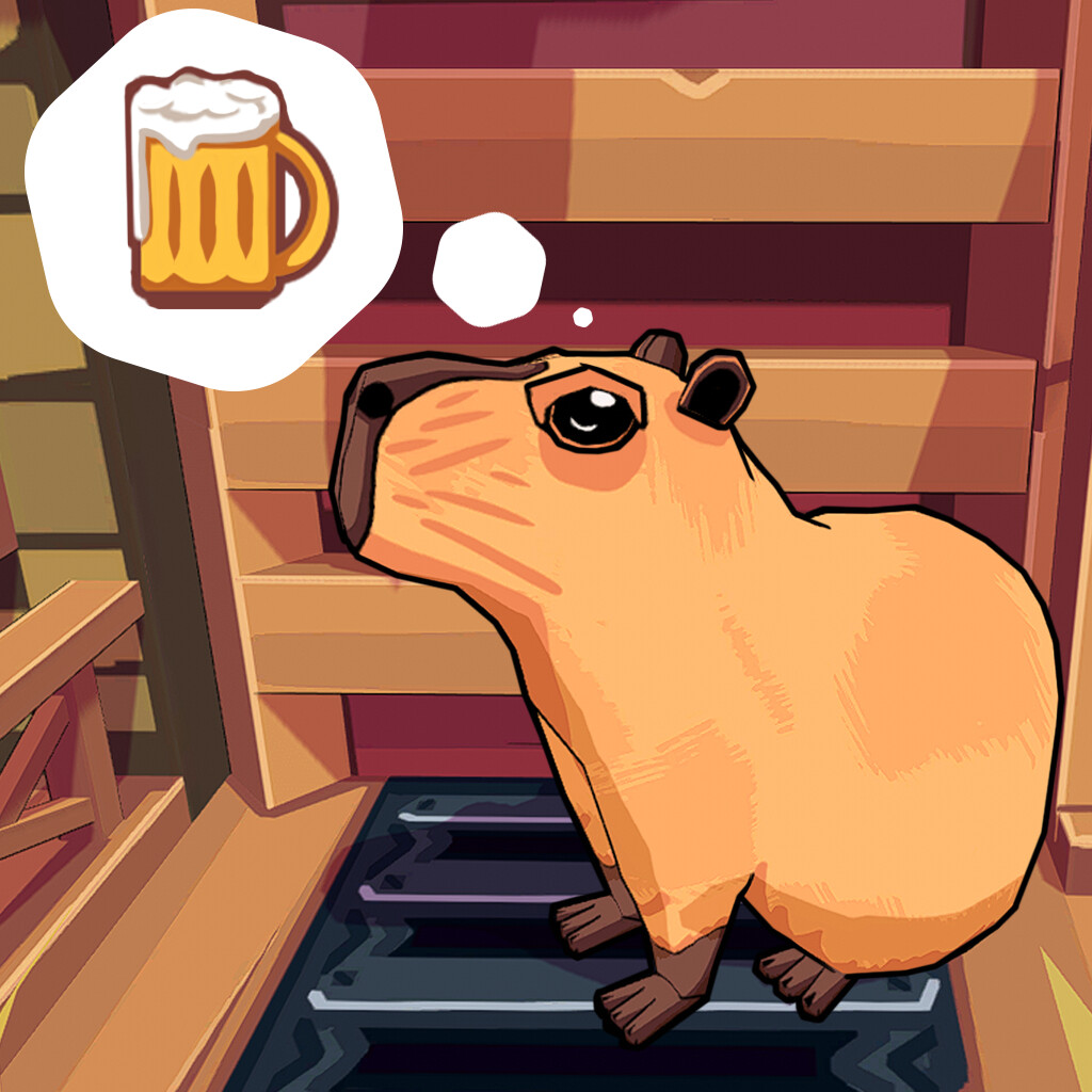 ArtStation - Animated Beer-Loving Capybara | Ammossum