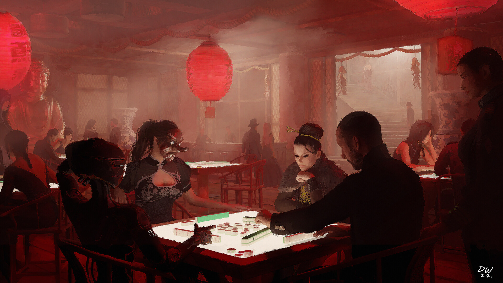 ArtStation - Mahjong Bar