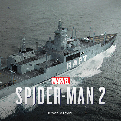 ArtStation - Marvels Spider-Man 2 RAFT Ship