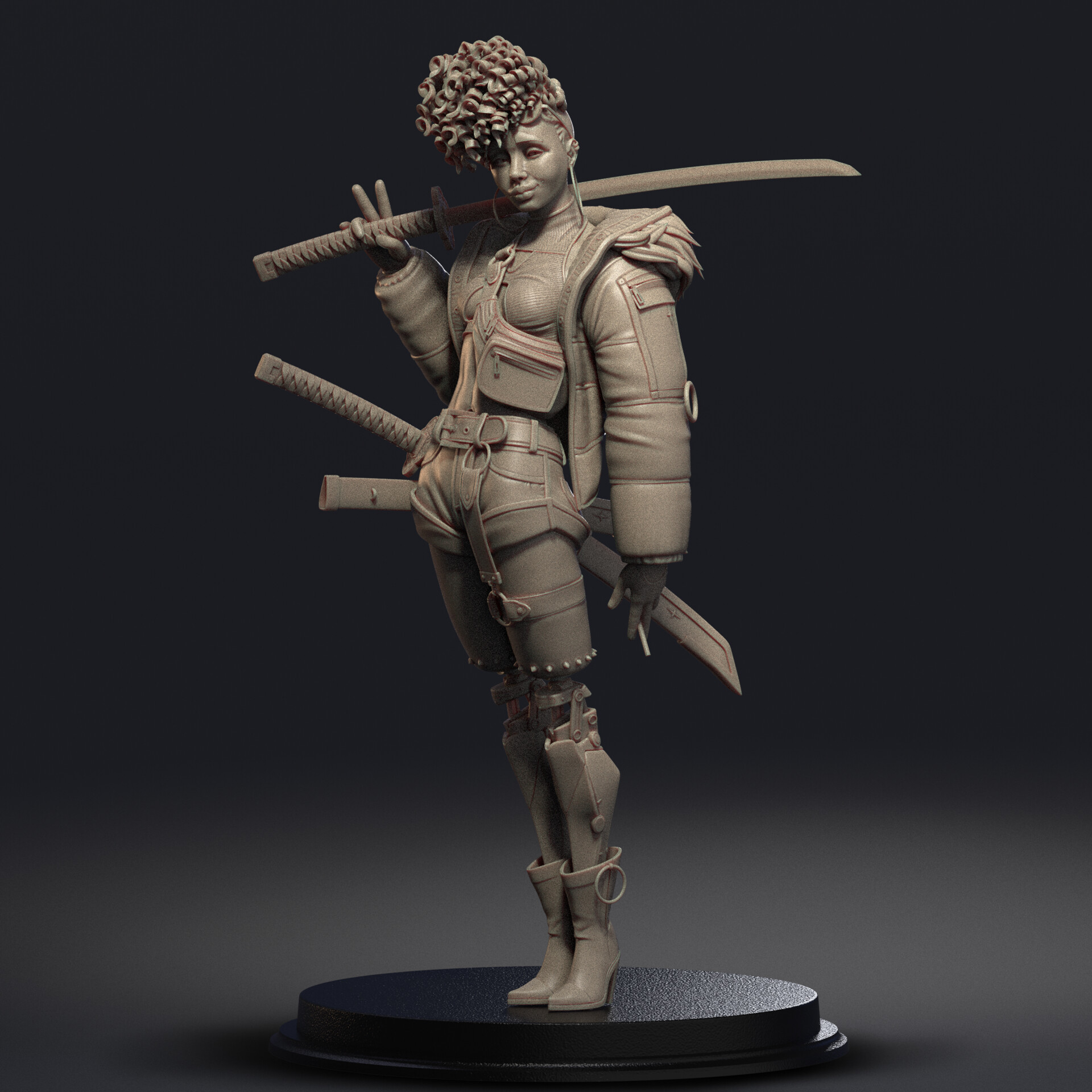 ArtStation - Katana sculpt