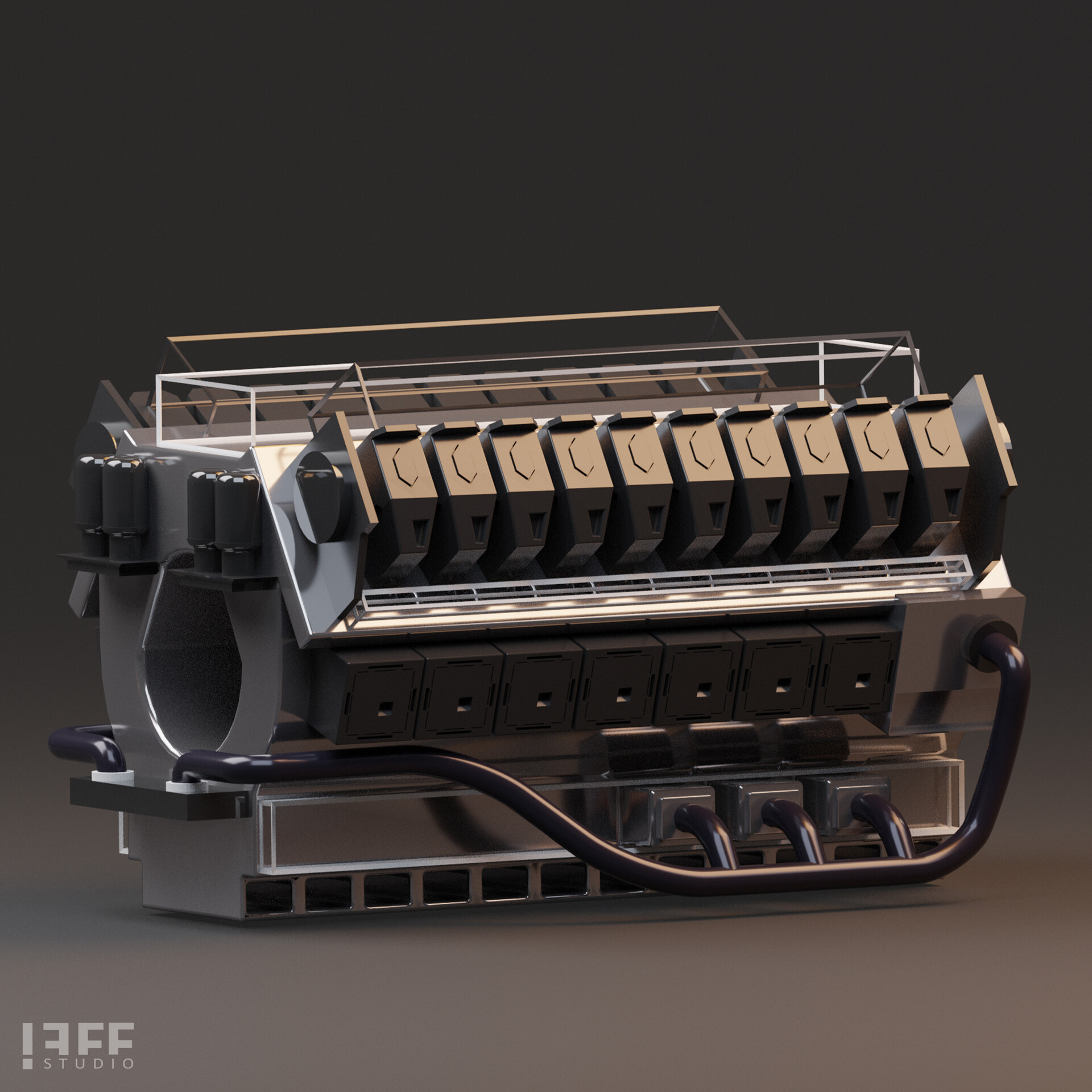 ArtStation - 11 JEFF STUDIO ENGINE 3D MODELS