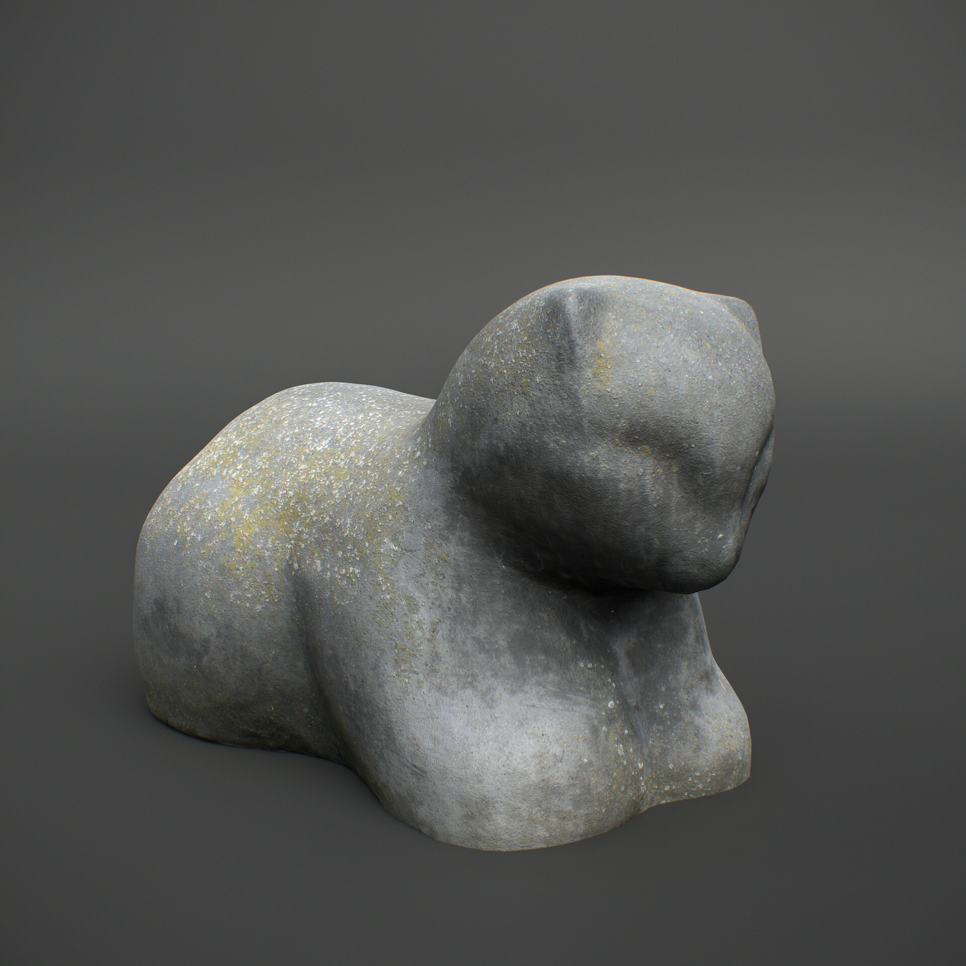 ArtStation - Photogrammetry: Concrete Cat