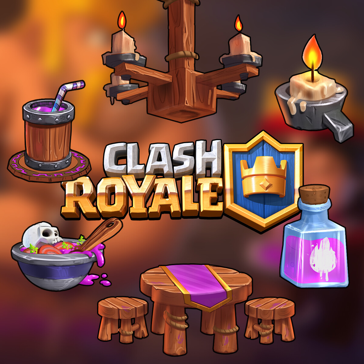 ArtStation - Clash Royale - Concepts and props for 2D Cinematic Little ...