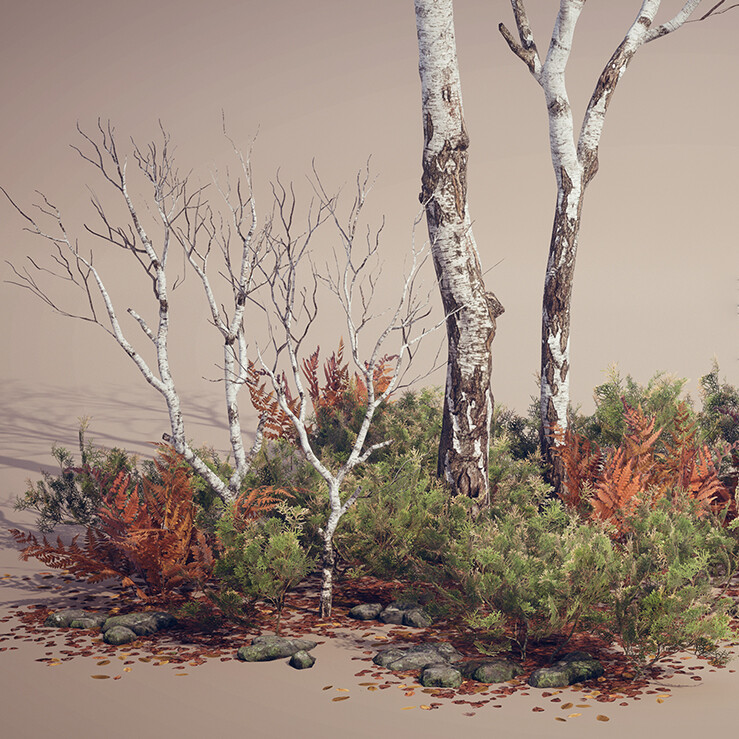 ArtStation - Autumn plants