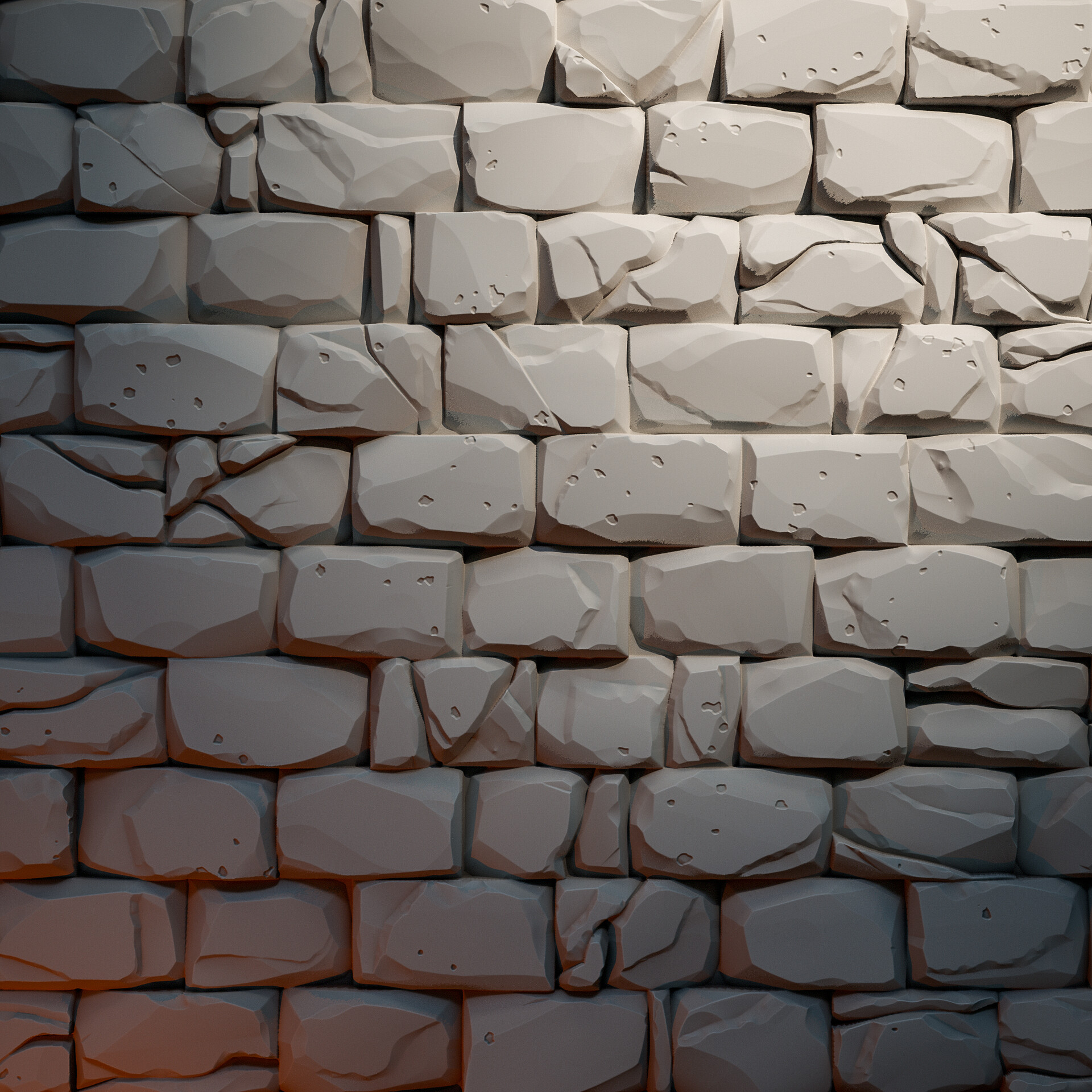 ArtStation - Stylized Stone Wall - Substance Designer