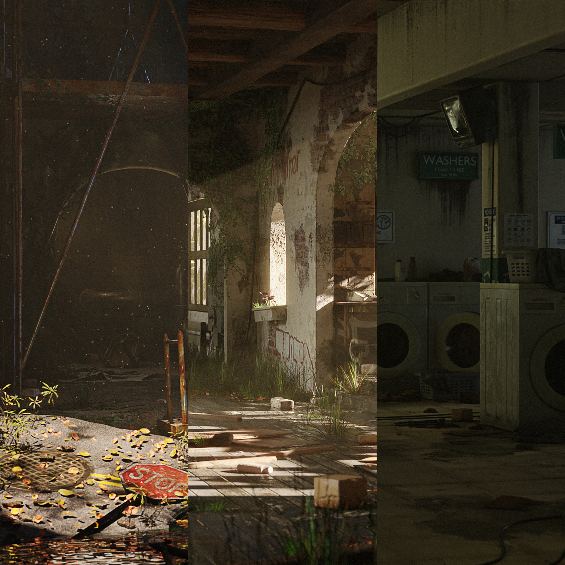 ArtStation - Guerrilla Bases - The Last Of Us inspired