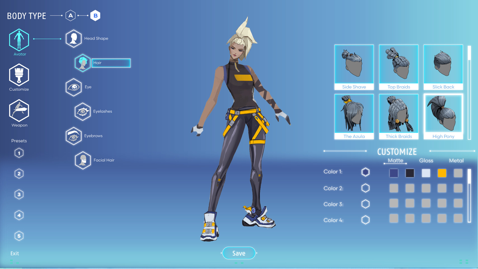 ArtStation - Character Editor UI Flow - Mockup
