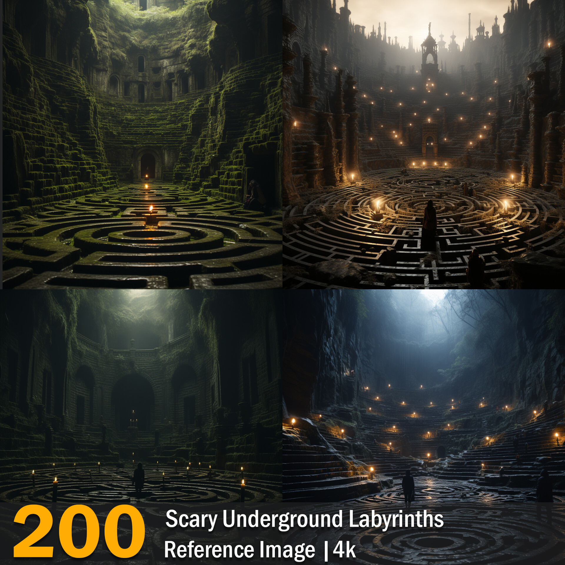 ArtStation - Scary Underground Labyrinths | Reference Images | 4K