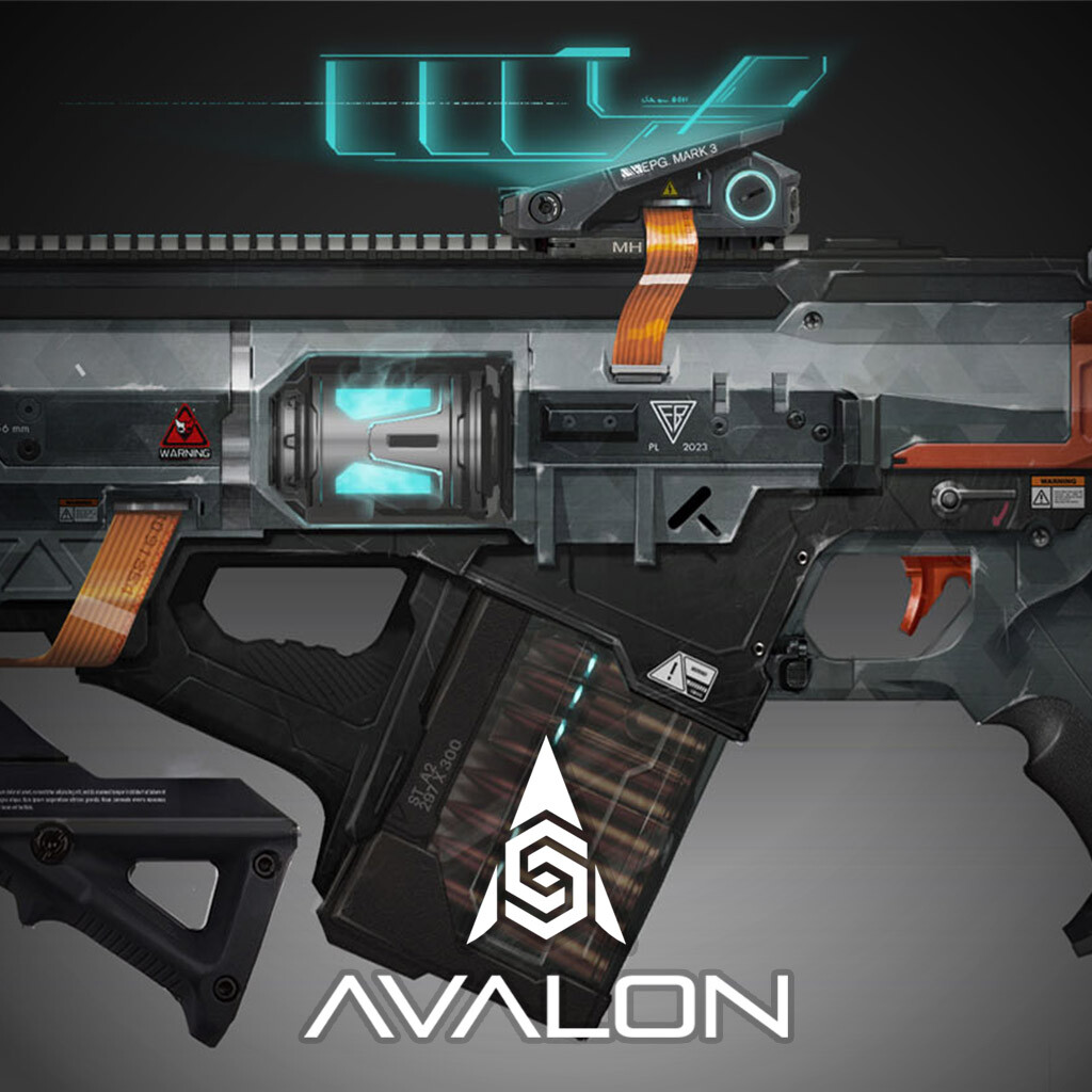 ArtStation - Cyberpunk Assault Rifle