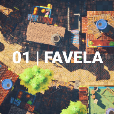 ArtStation - 01 | Stylized Favelas Asset Kit