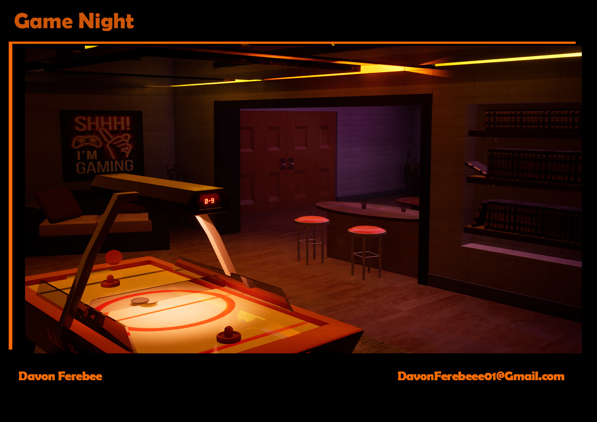 ArtStation - Game Night Room