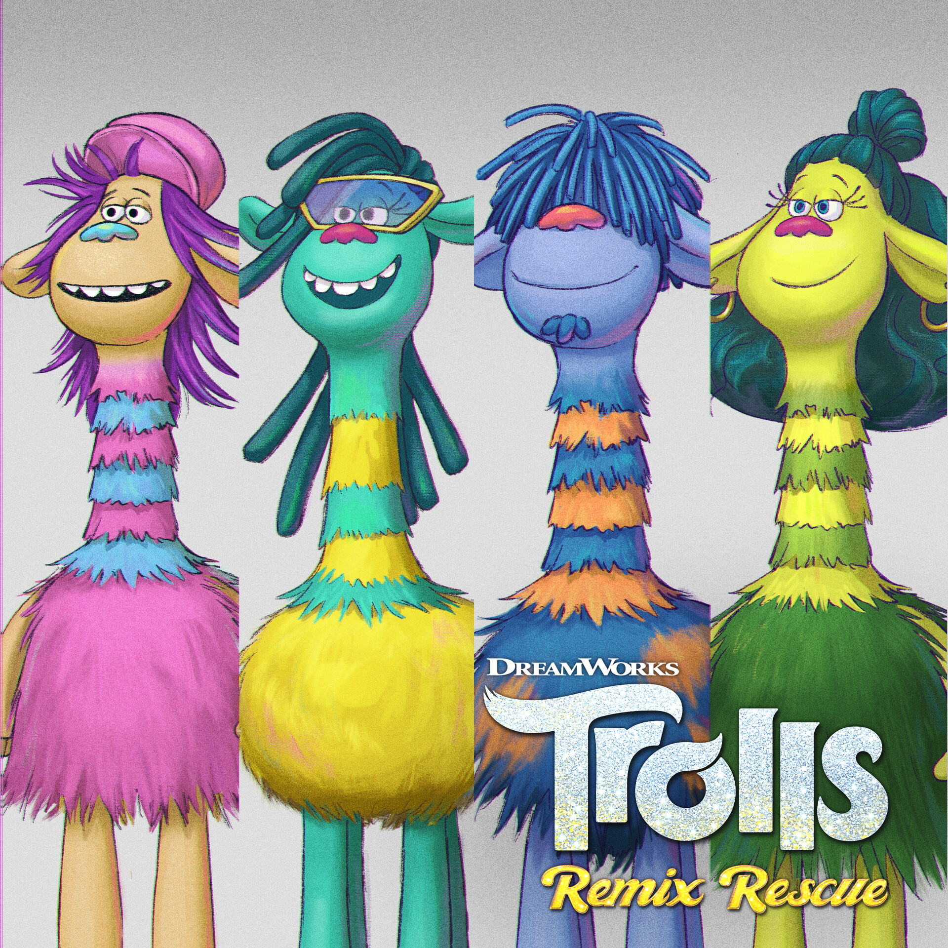 ArtStation - DreamWorks Trolls Remix Rescue - Funk Trolls