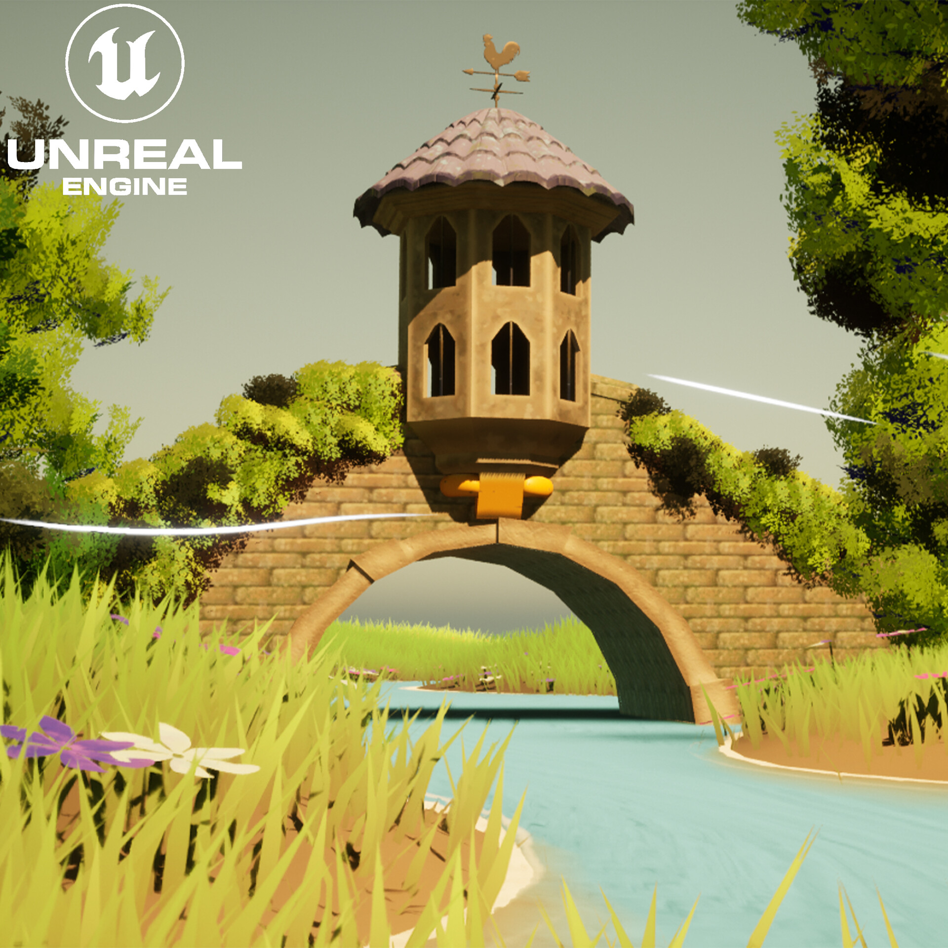 ArtStation - Stylized Fantasy Bridge