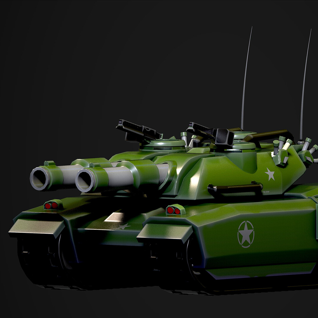 ArtStation - Battalion Wars M1A5 Heavy Tank